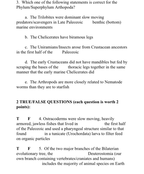Solved 3. Which one of the following statements is correct | Chegg.com