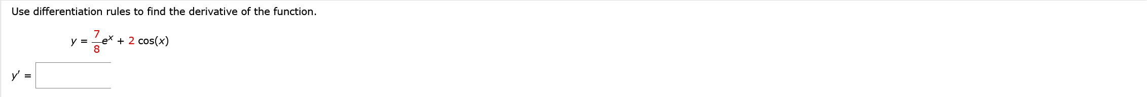 Solved Use differentiation rules to find the derivative of | Chegg.com