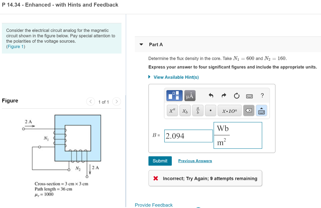 Solved P 14.34 - Enhanced - with Hints and Feedback Consider | Chegg.com