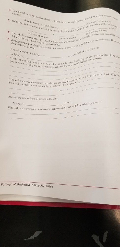 Solved Using the LAB 2 Hemocytomet Z# aunos j L junos xog | Chegg.com