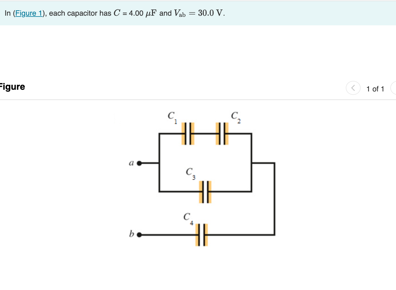 Solved Calculate the charges on C1, C2, C3, C4.Calculate the | Chegg.com