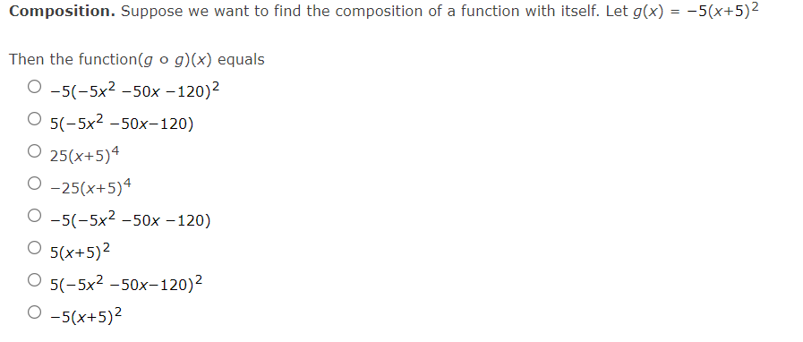 Solved Composition. Suppose we want to find the composition | Chegg.com