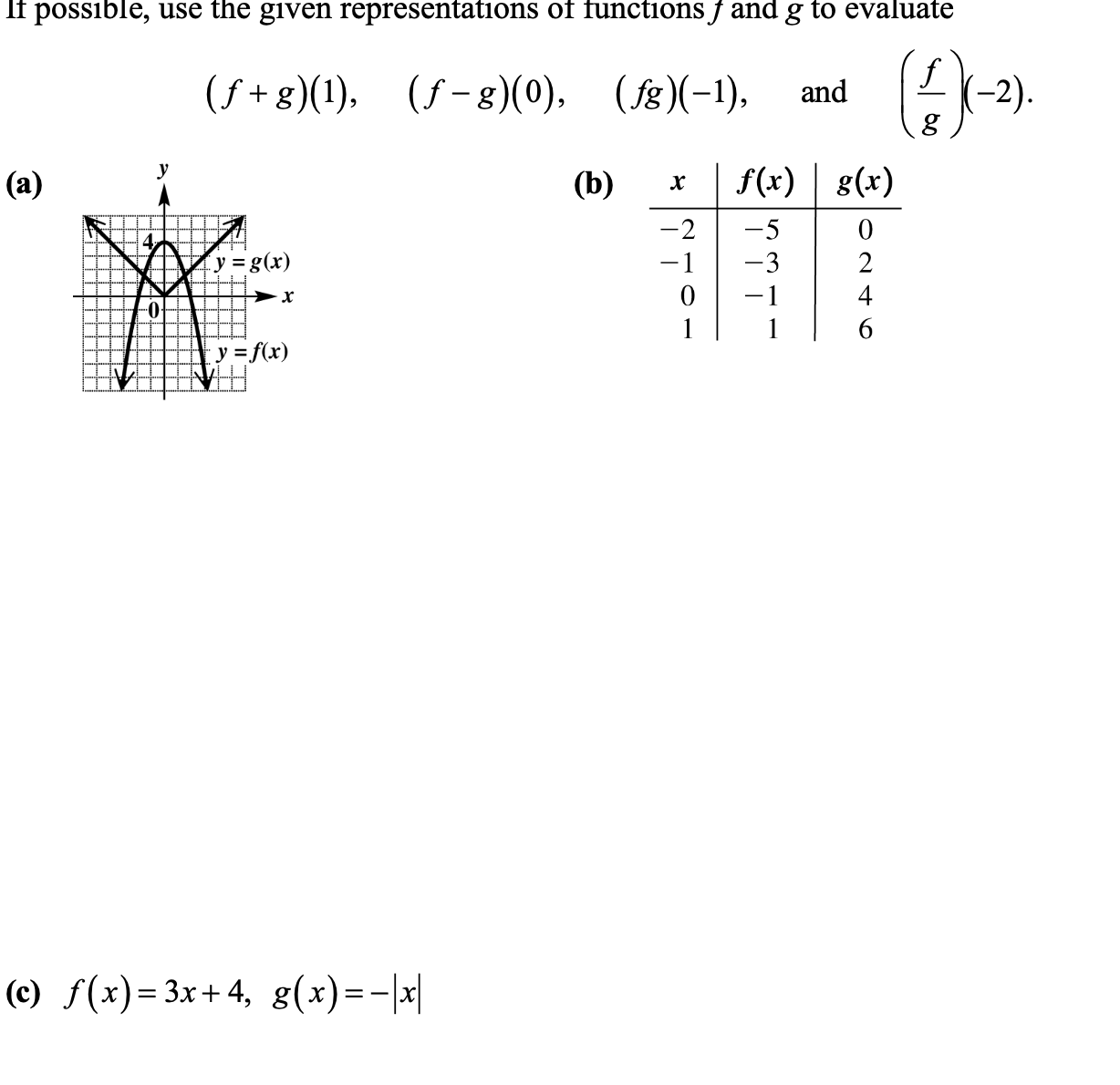 Solved It possible, use the given representations of | Chegg.com