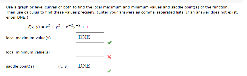 Solved Use A Graph Or Level Curves Or Both To Find The Local