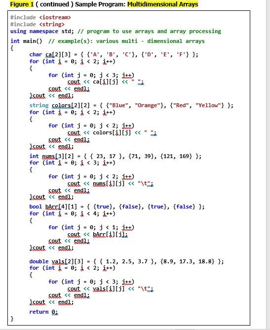 Solved Construct an application that uses arrays and matrix | Chegg.com
