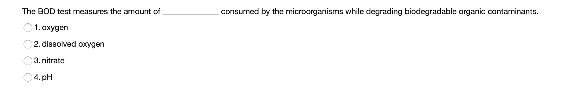 Solved The COD test measure the following in a water sample? | Chegg.com