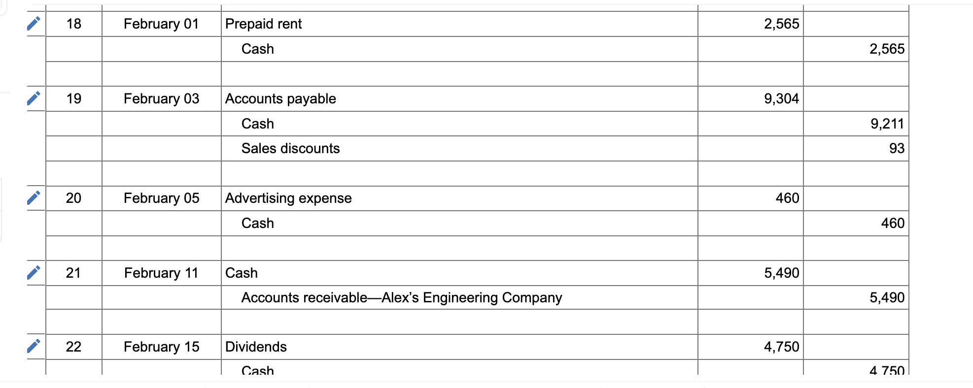 Post the journal entries in part 1 to the accounts in | Chegg.com