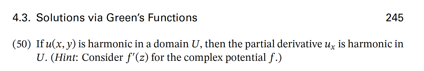 Solved 4.3. Solutions via Green's Functions 245 (50) If | Chegg.com