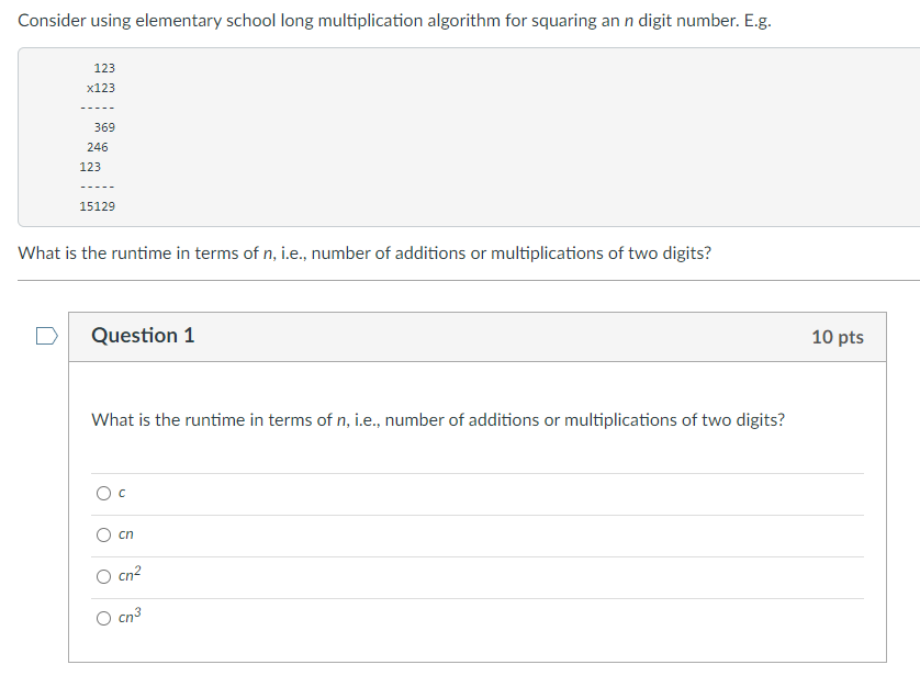 Solved Consider using elementary school long multiplication | Chegg.com