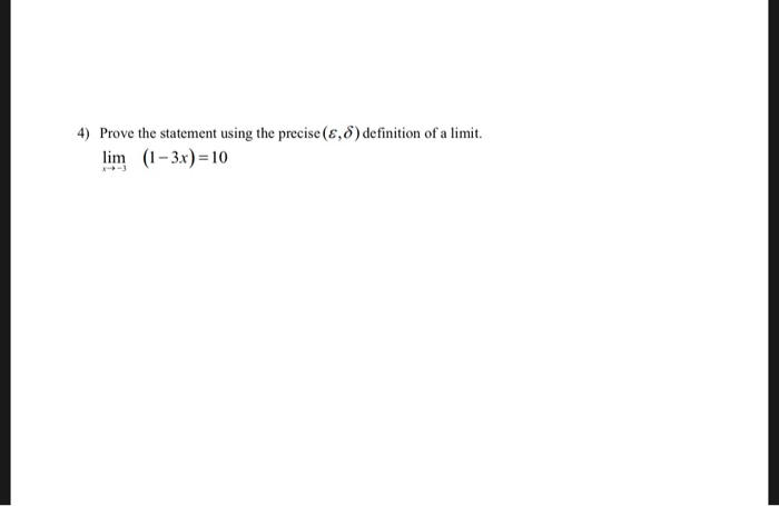 Solved 4) Prove the statement using the precise (8,8) | Chegg.com