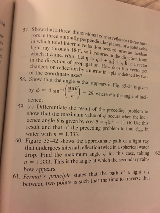 Solved Arc of angle through to a of arc more. rays we | Chegg.com