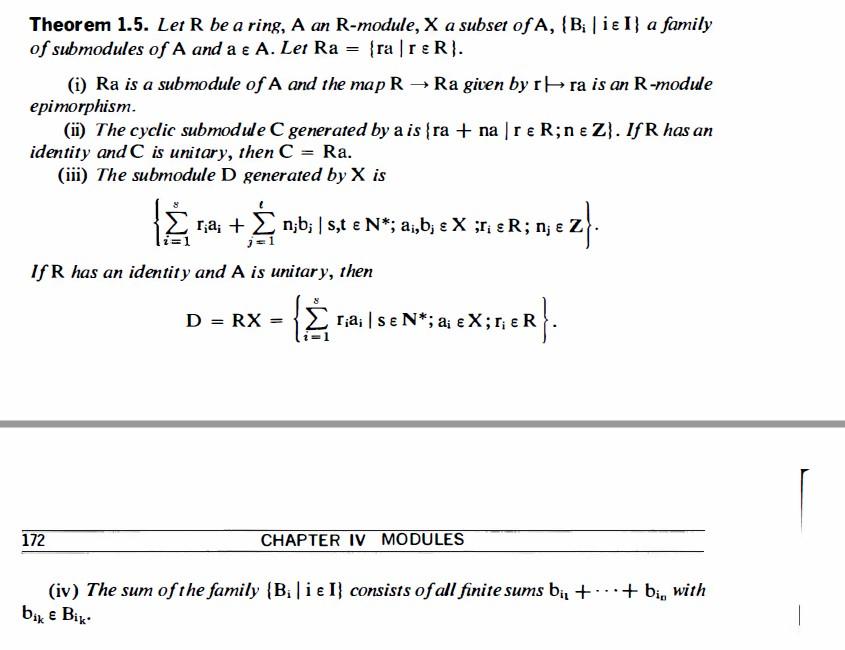 Solved Theorem 1.5. Let R be a ring, A an R-module, X a | Chegg.com