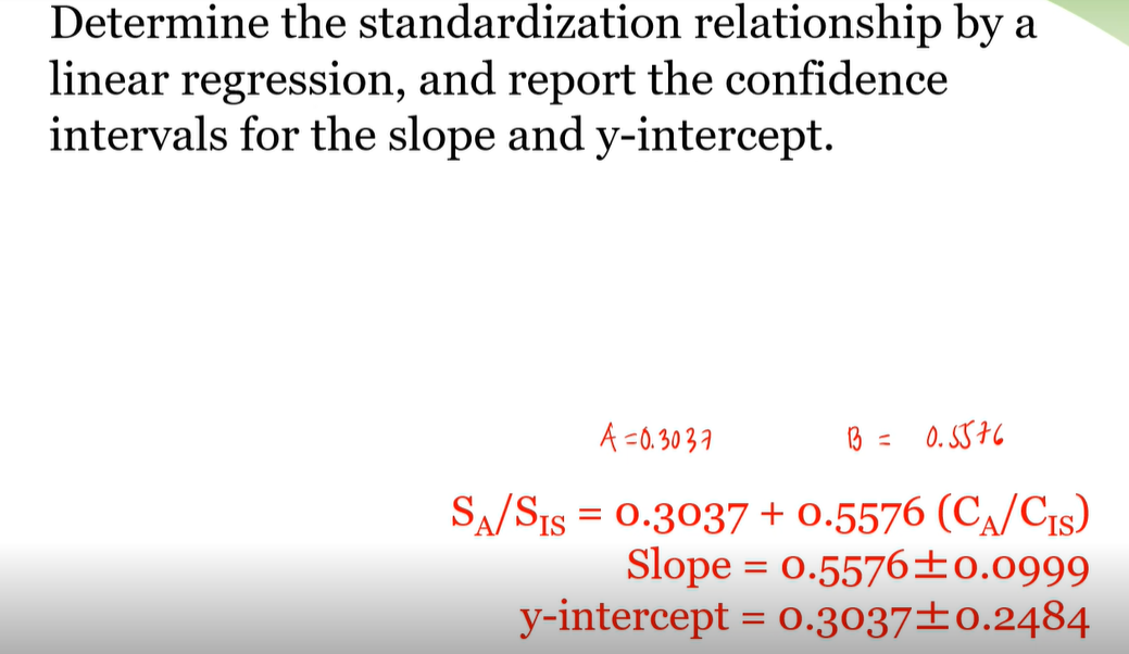 Solved Determine the standardization relationship by a | Chegg.com
