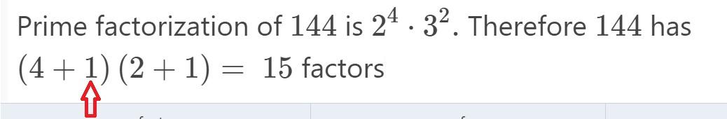 Solved Prime factorization of 144 is 24. 32. Therefore 144 | Chegg.com