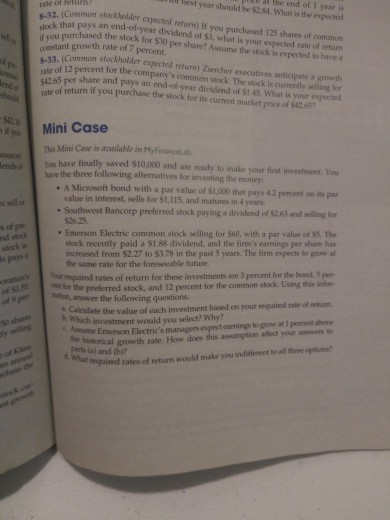 Solved Hello does anyone know how to solve this mini case | Chegg.com