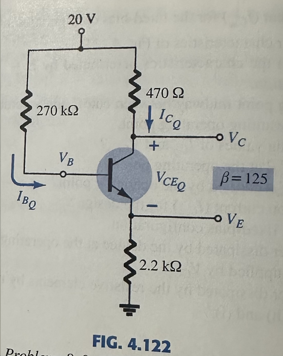 Solved 8. For the emitter-stabilized bias circuit of Fig. | Chegg.com