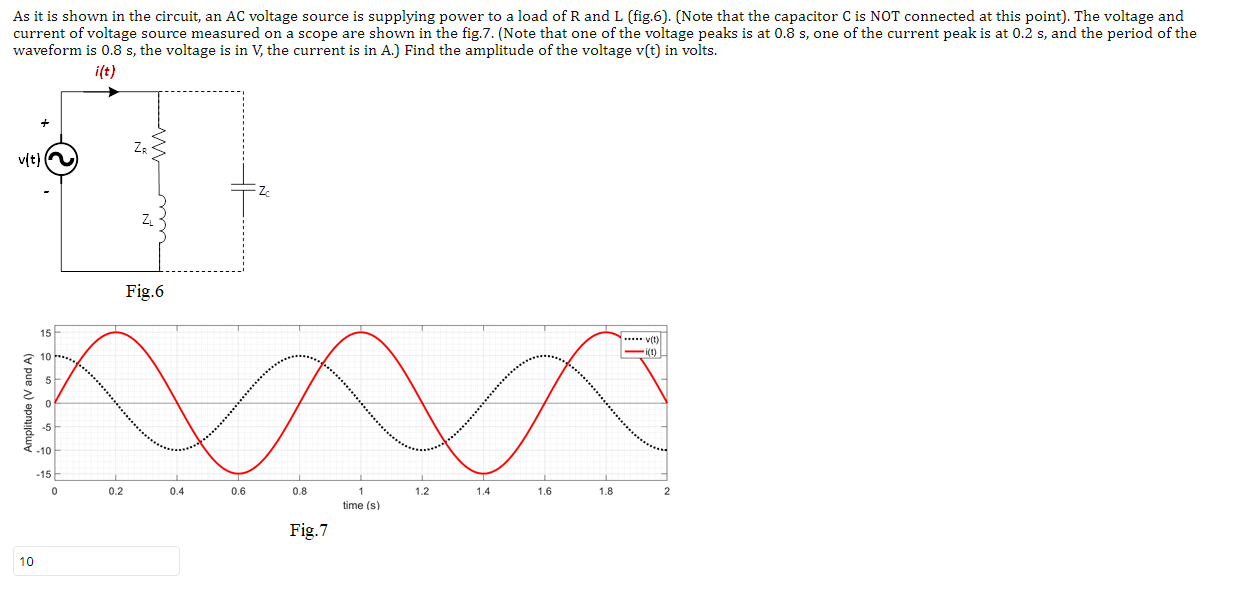 Solved QUESTION 26 Circuit and graph in the image at | Chegg.com