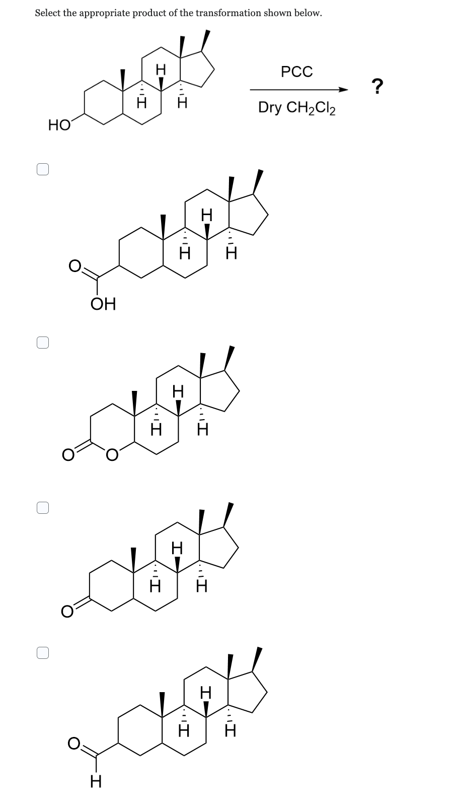 Solved Select the appropriate product of the transformation | Chegg.com