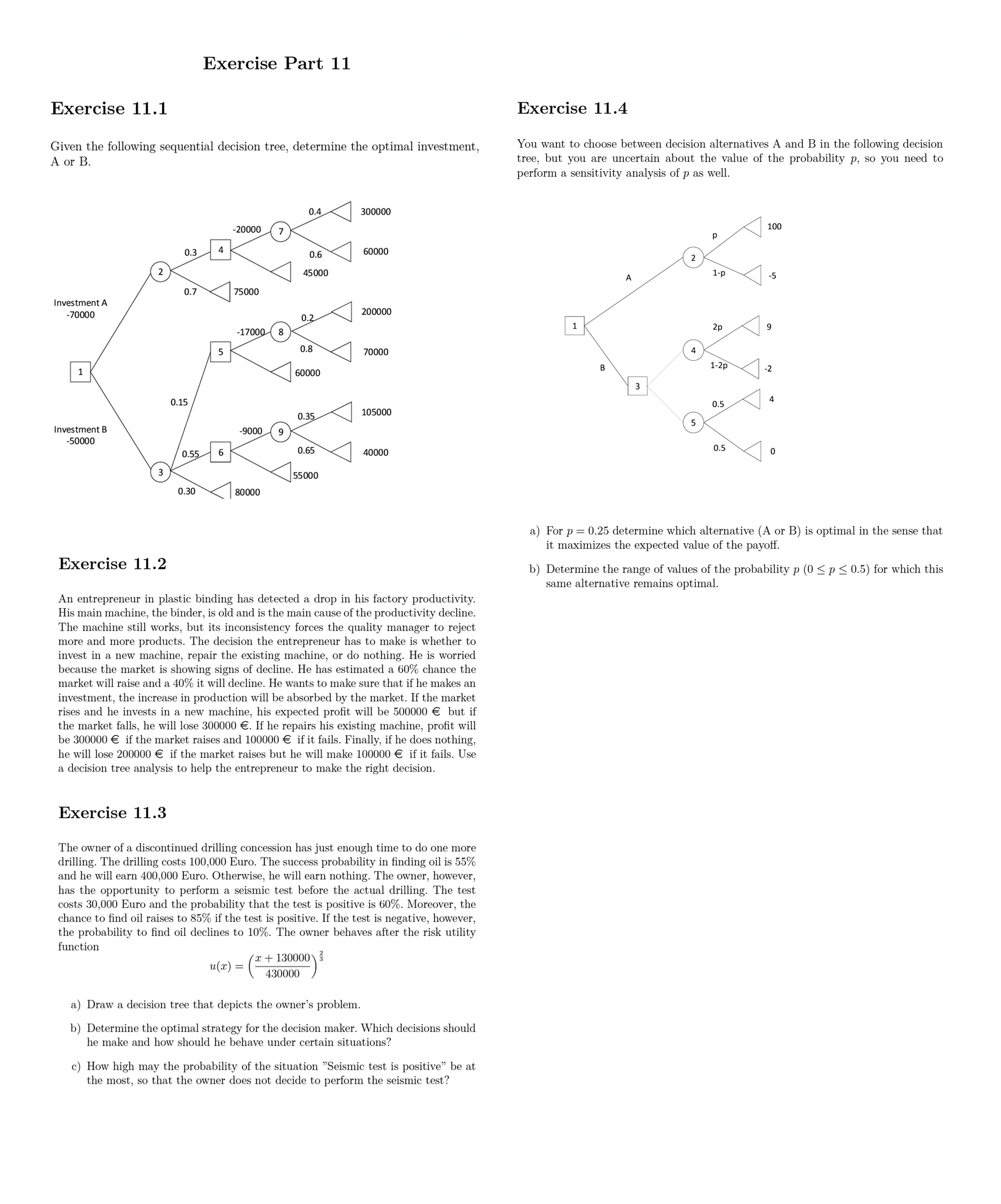 Linear Programming: Decision Analysis | Chegg.com