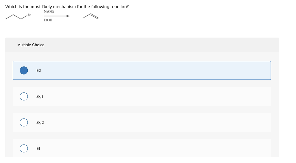 Solved Which is the most likely mechanism for the following | Chegg.com