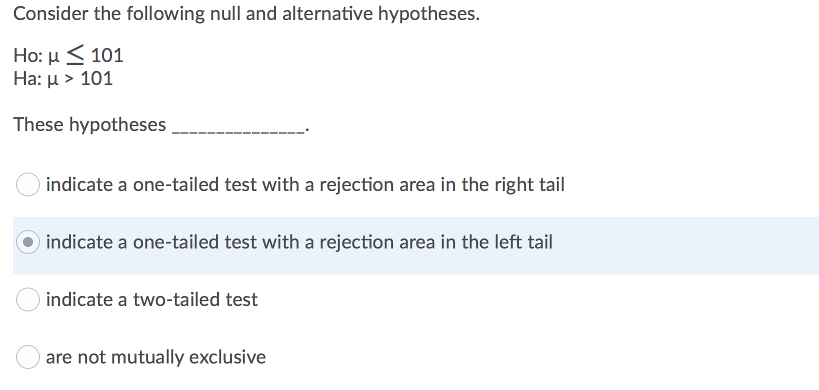 Solved Consider the following null and alternative | Chegg.com