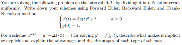 Solved You are solving the following problem on the interval | Chegg.com