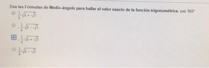 Solved use the half angle formulas to find the exact value | Chegg.com
