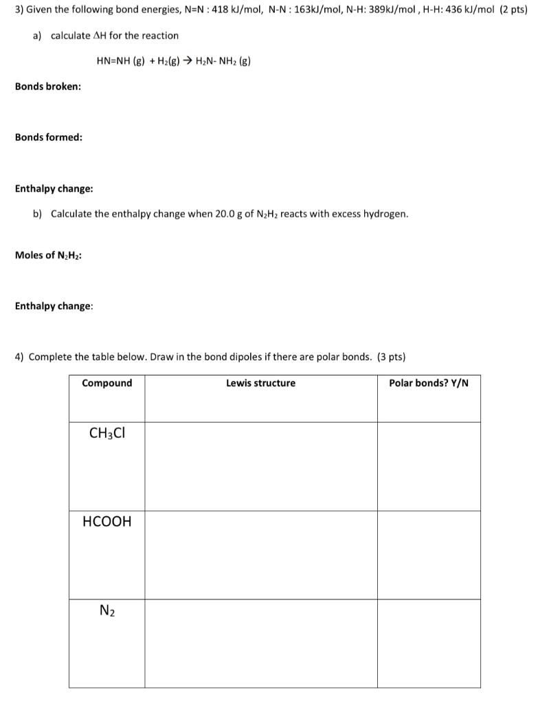 Solved 1) For each compound, place a check mark in the | Chegg.com