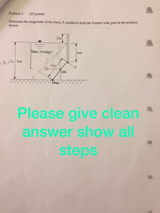 Solved Determine The Magnitude Of The Force P Needed To