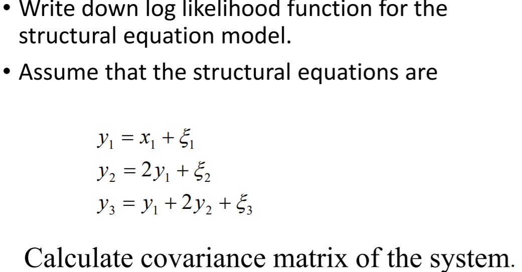 Write Down Log Likelihood Function For The 9442