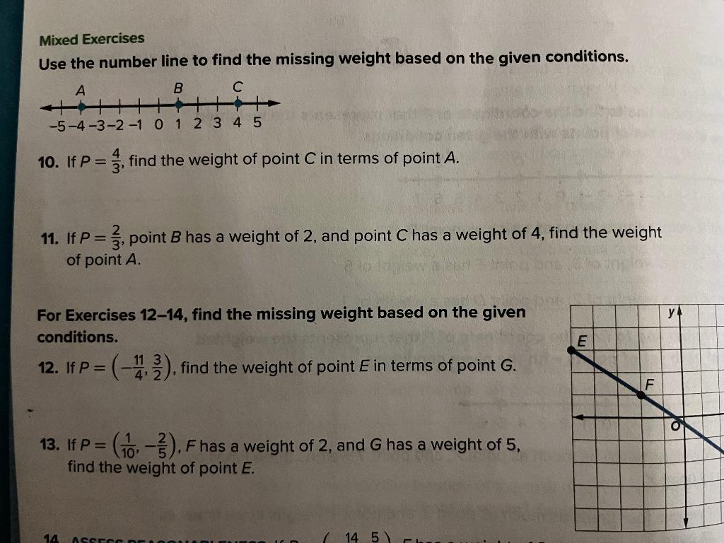 Solved Mixed Exercises Use the number line to find the | Chegg.com