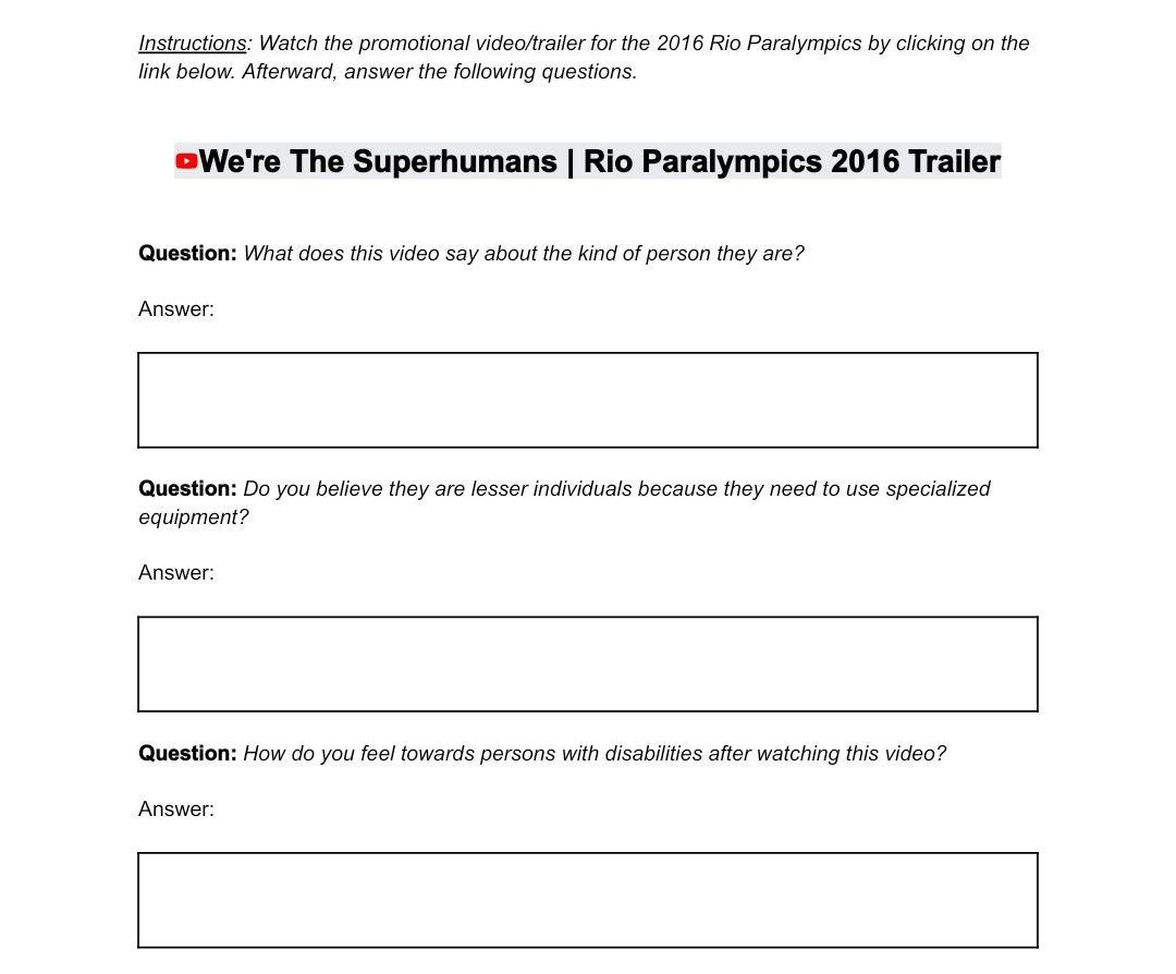 Instructions: Watch the promotional video/trailer for | Chegg.com