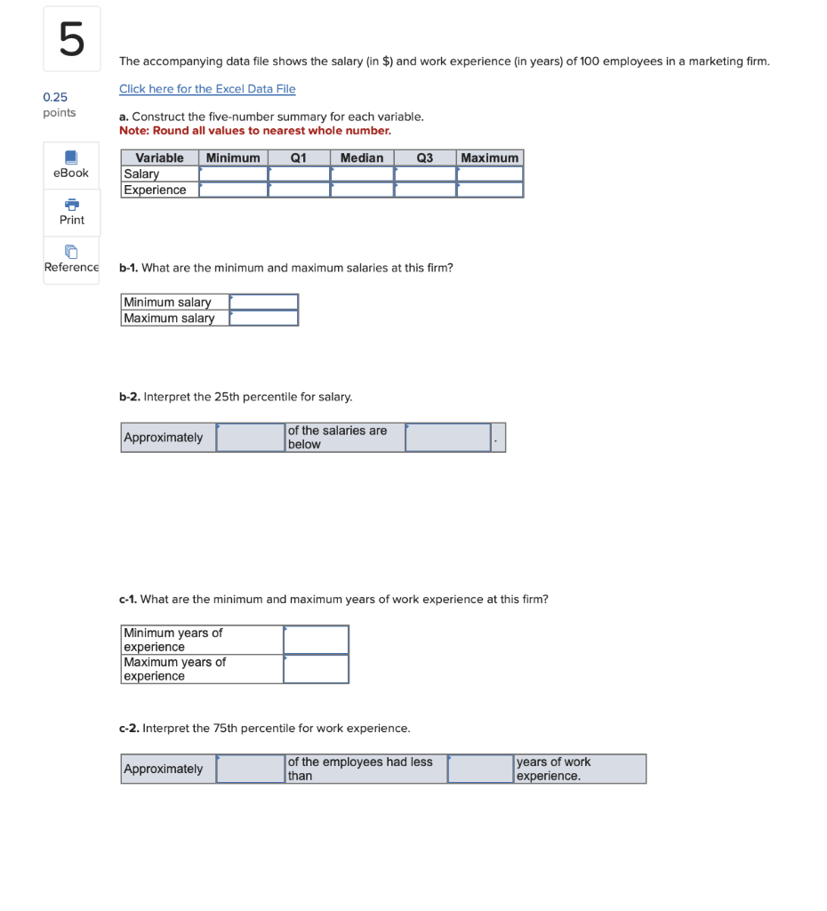 Solved The accompanying data file shows the salary (in \$) | Chegg.com