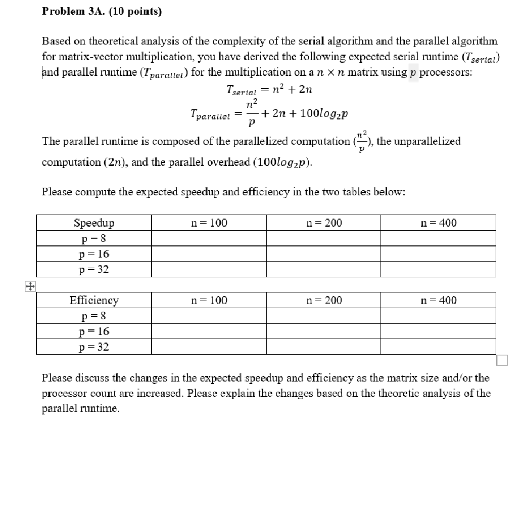 Solved Based on theoretical analysis of the complexity of | Chegg.com