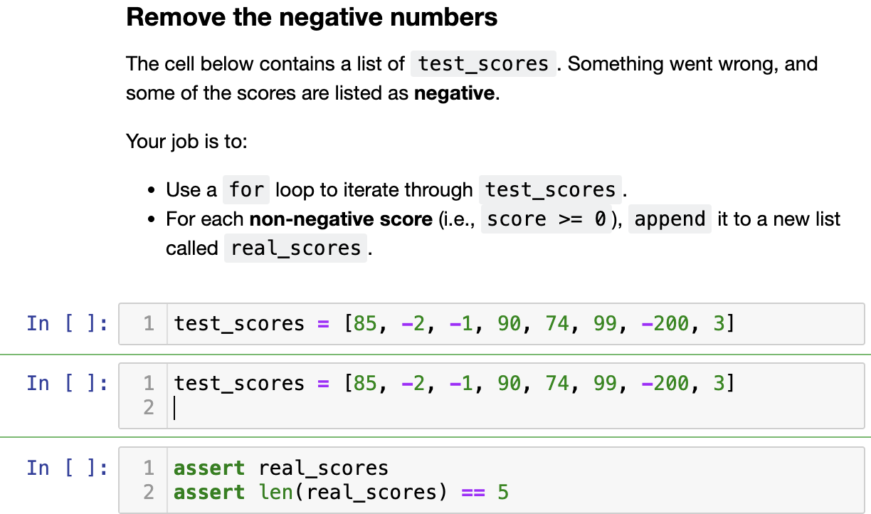 Solved Remove the negative numbers The cell below contains a | Chegg.com