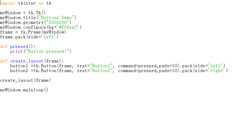1import tkinter as tk GUI Layout Example One | Chegg.com