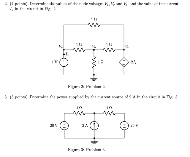 Solved 2. Determine the values of the node voltages Va, Vb | Chegg.com
