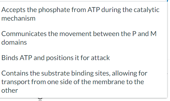 Solved Phosphoryl (P) domain Actuator (A) domain Nucleotide | Chegg.com