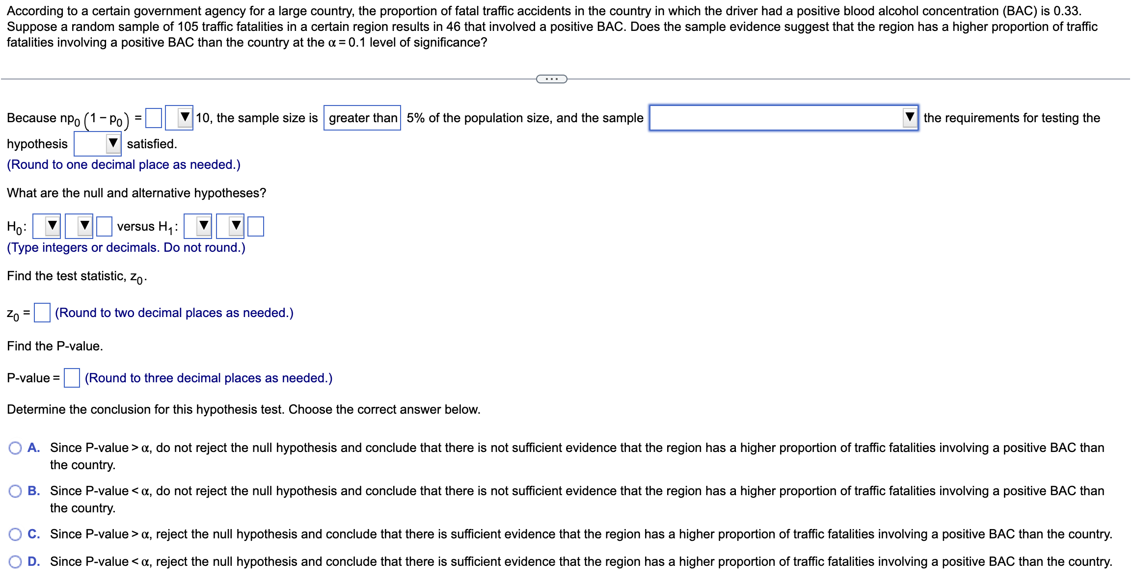 Solved ignore the selected answer choice …sample size is | Chegg.com