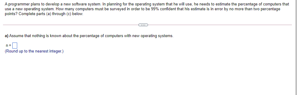 Solved A programmer plans to develop a new software system. | Chegg.com
