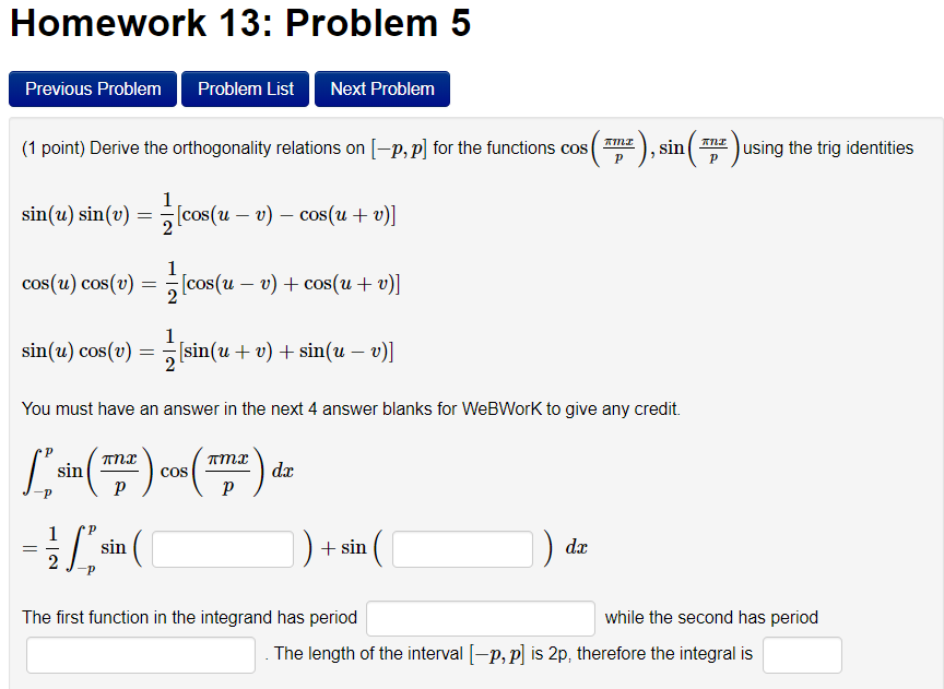 Solved Homework 13: Problem 5 Previous Problem Problem List | Chegg.com