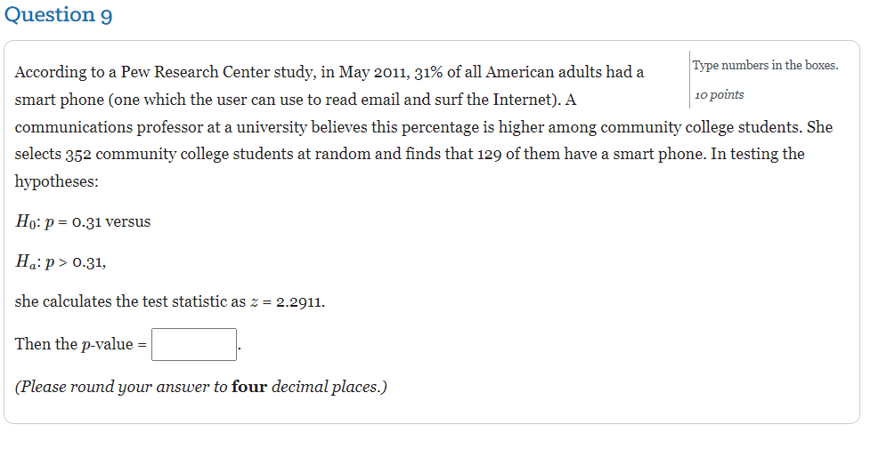 Solved \begin{tabular}{l|l|l} According to a Pew Research | Chegg.com