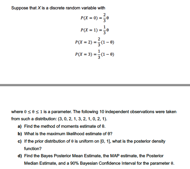 Solved Suppose that x ﻿is a discrete random variable | Chegg.com