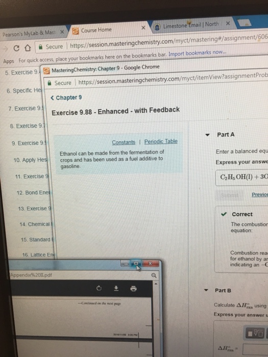 Solved Calculate the Delta H rxn using values from Appendix | Chegg.com
