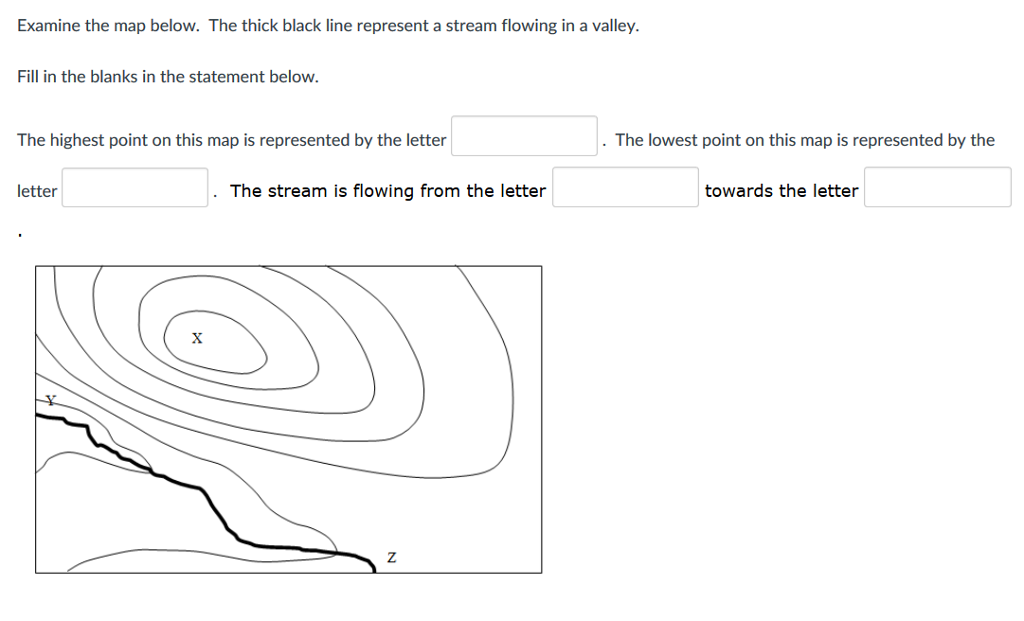 Solved Examine the map below. The thick black line represent | Chegg.com