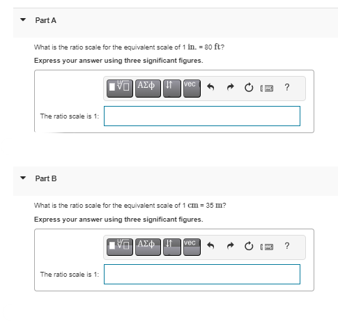 Solved What is the ratio scale for the equivalent scale of 1 | Chegg.com