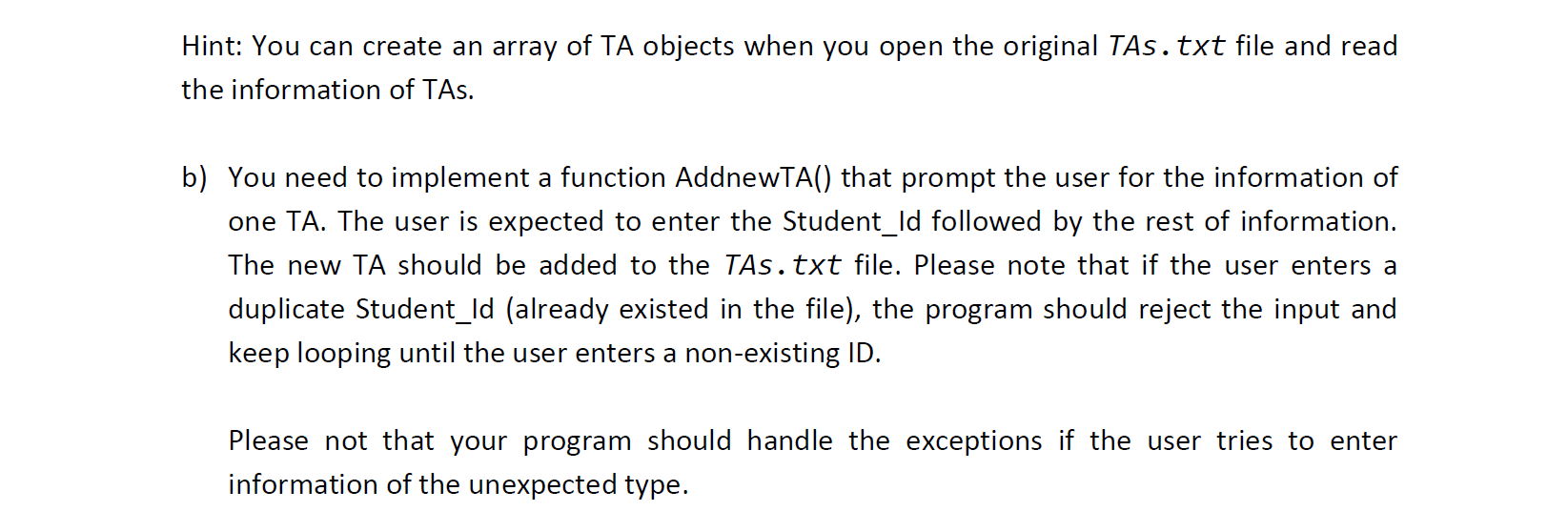 Solved Q1. (35 marks) Assume the information of all the TAs | Chegg.com