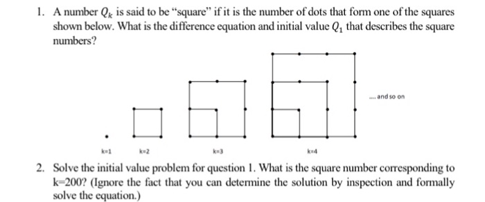 Solved 1. A number Qk is said to be “square" if it is the | Chegg.com