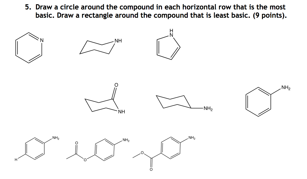 Solved 5. Draw a circle around the compound in each | Chegg.com