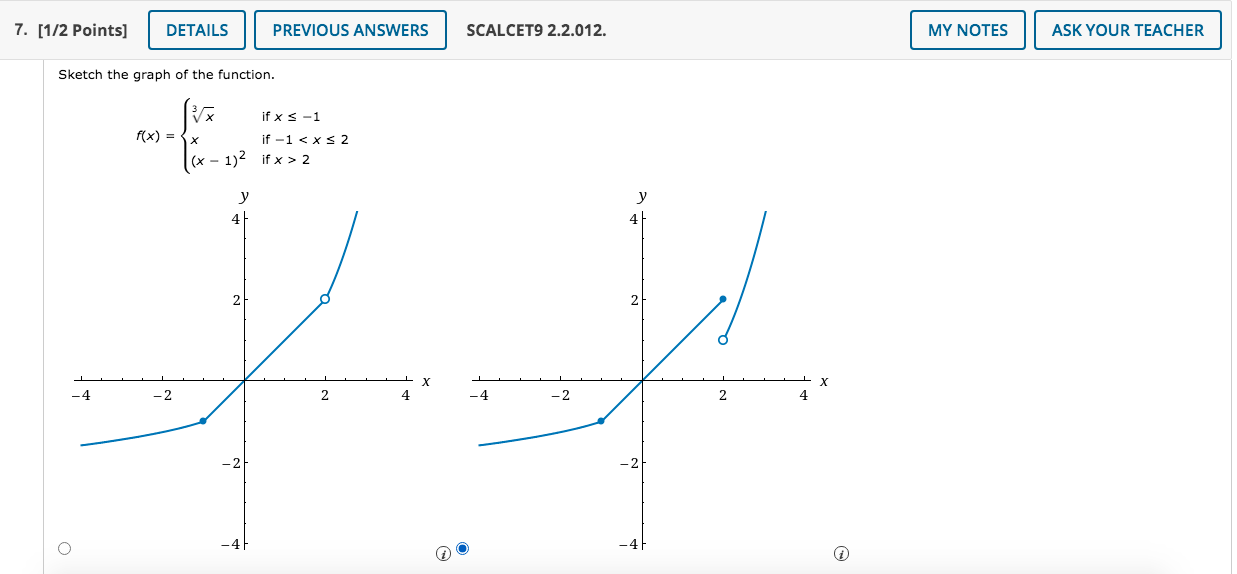 Solved 5. (1.65/2 points) DETAILS PREVIOUS ANSWERS SCALCET9 | Chegg.com
